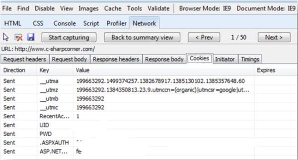 Debugging HTTP Requests and HTTP Responses
